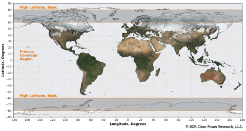 SolarAnywhere Data V3.8 includes new high latitude irradiance data